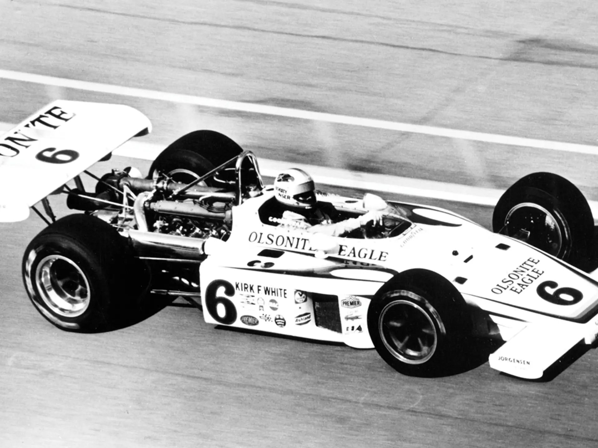 1972 Indy 500 pole winning Eagle, driven by Bobby Unser ~Autographed By ...