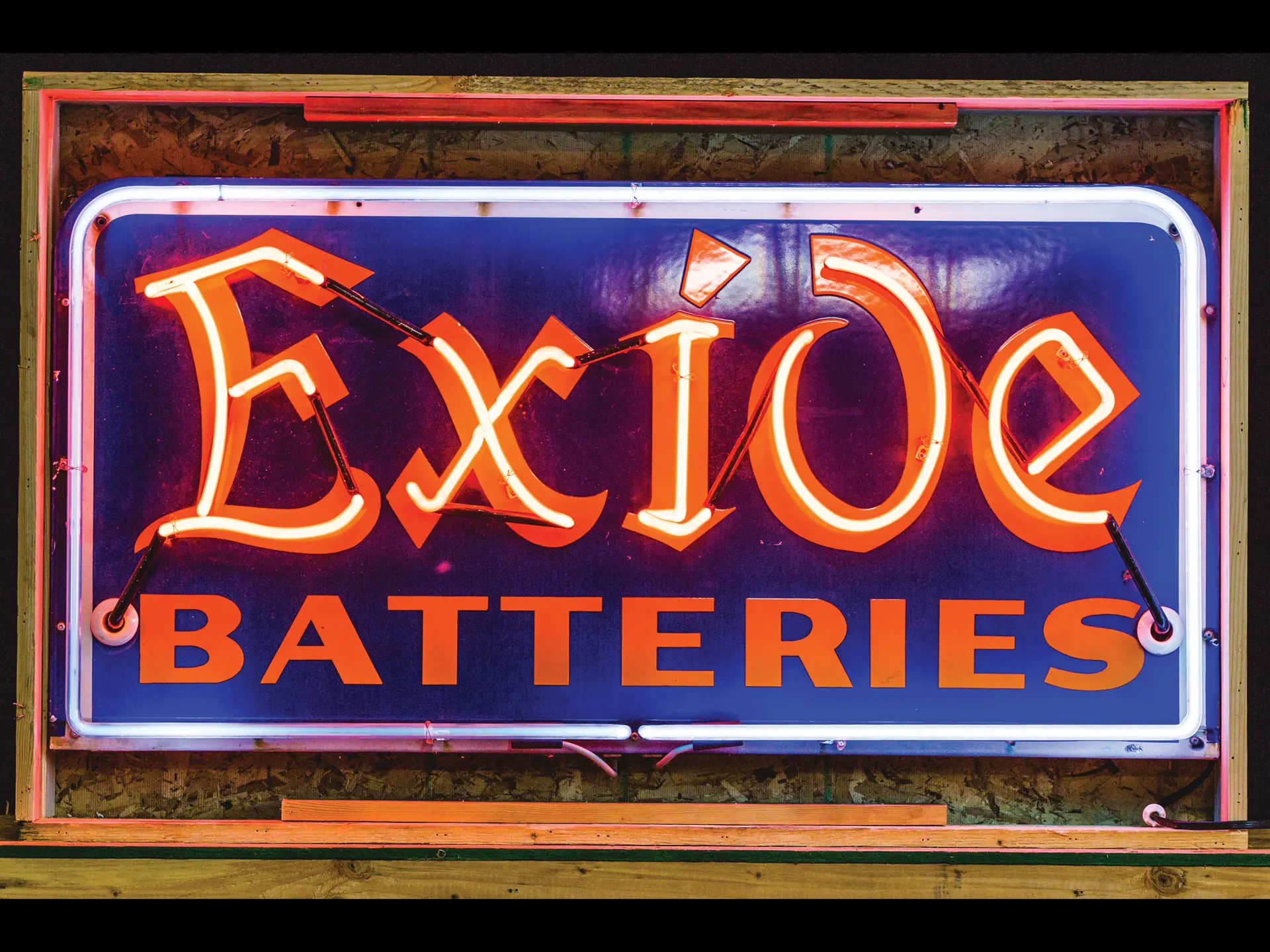 Exide Batteries Neon Sign | Auburn Spring 2019 | RM Sotheby's