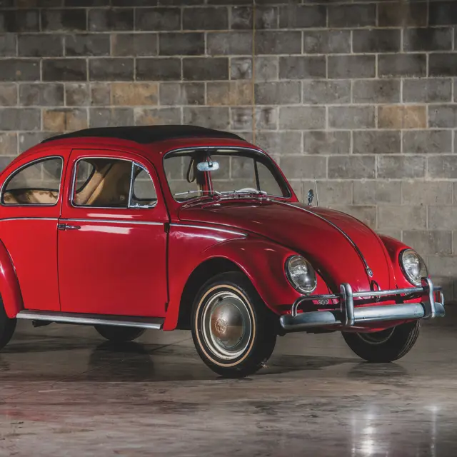 old red vw bug