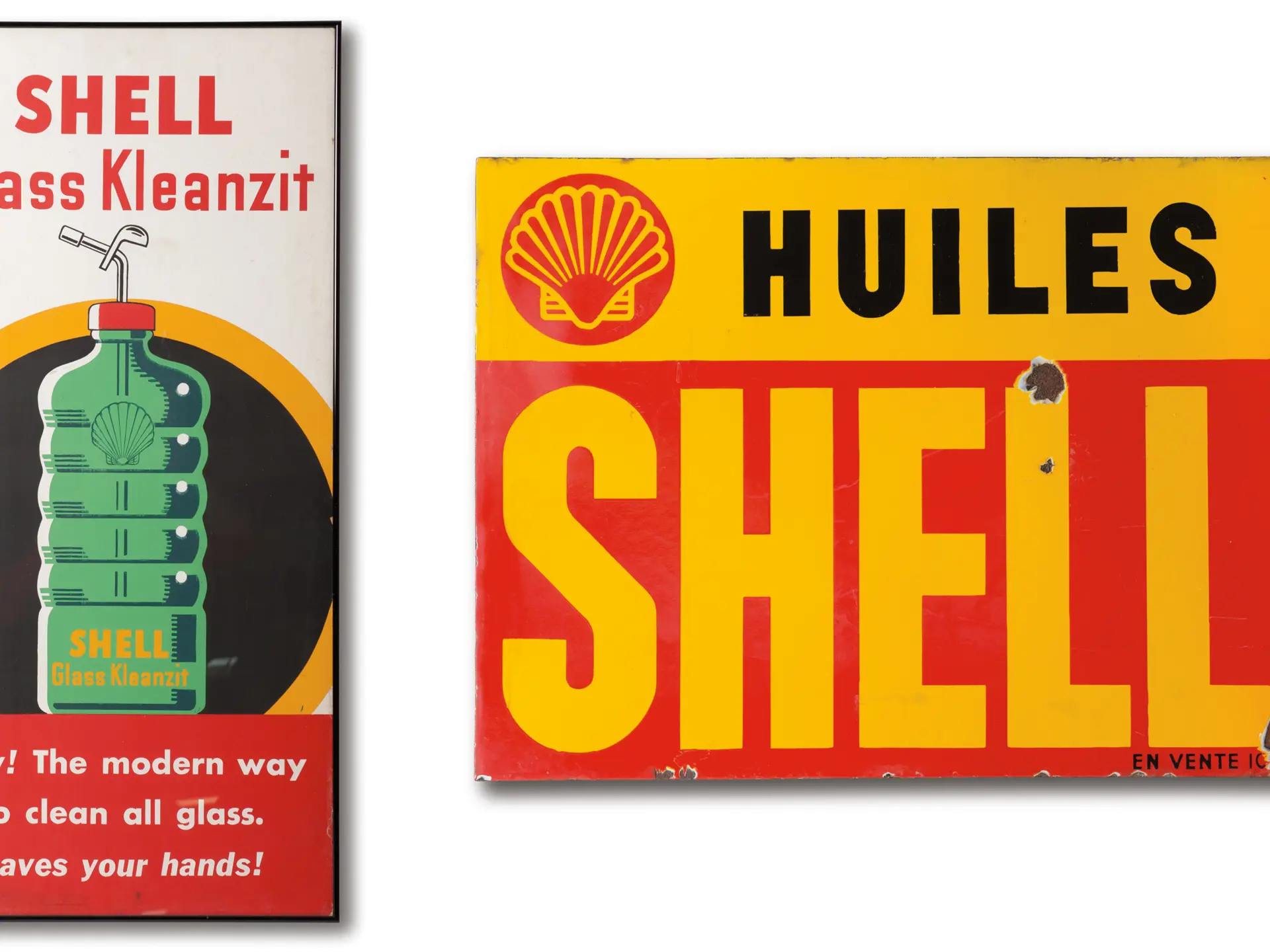 Two Shell Signs | The Dingman Collection 2012 | RM Sotheby's