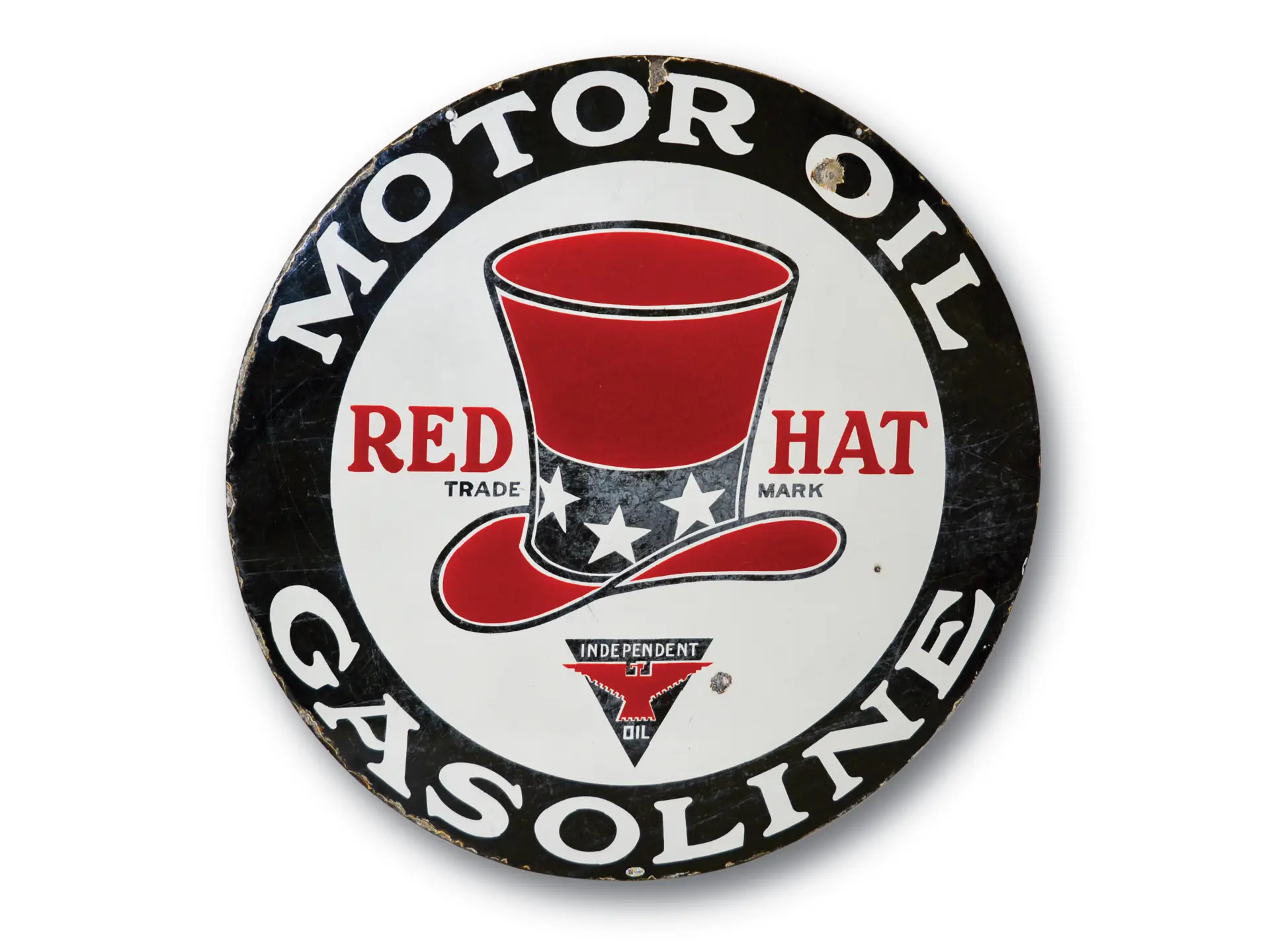 Red Hat Motor Oil Gasoline with Logo Sign | Auburn Spring 2019 | RM ...