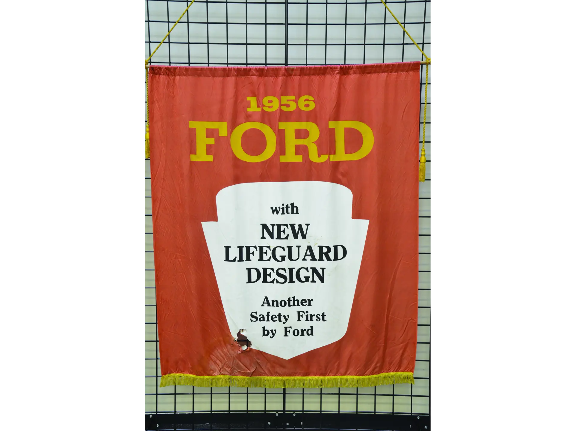An original 1956 Ford dealership silk banner. | Auburn Fall 2016 | RM ...