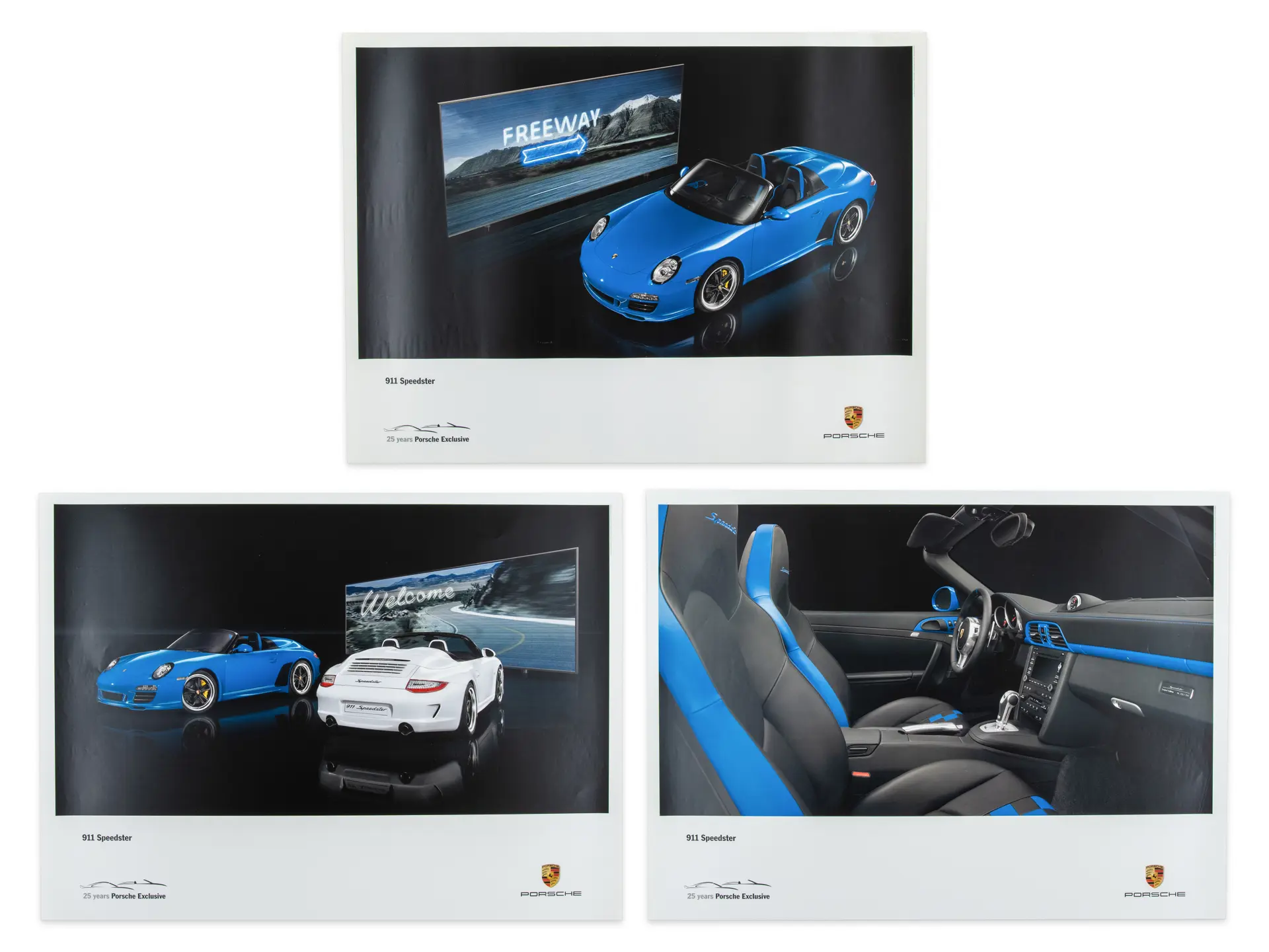 Three Porsche 911 Speedster 25 Years of Porsche Exclusive Advertising ...