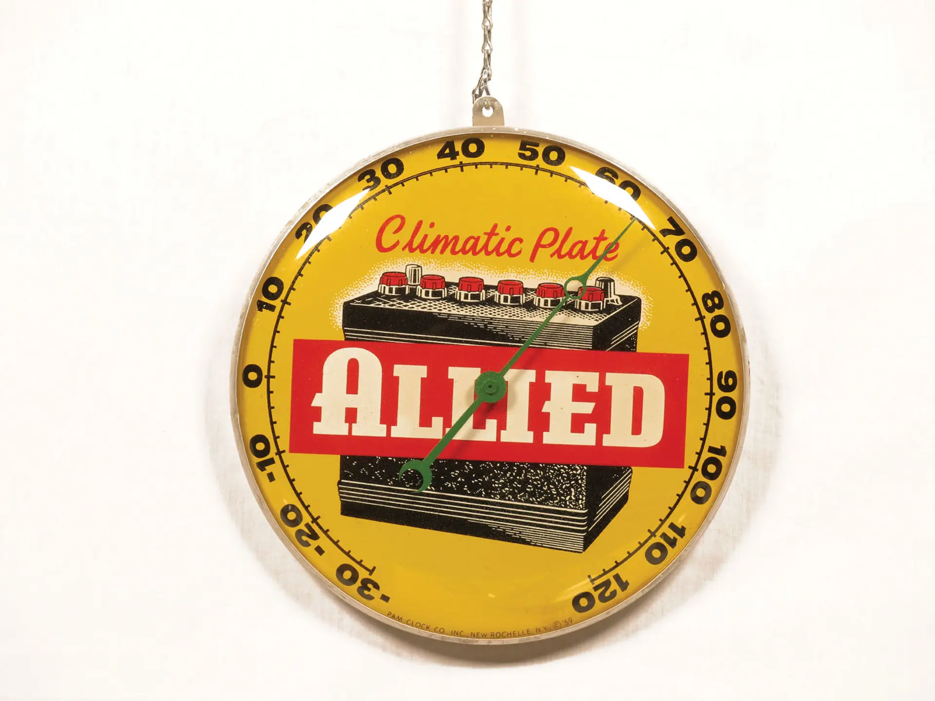 Allied Batteries Thermometer | Auburn Memorabilia Auction | RM Sotheby's