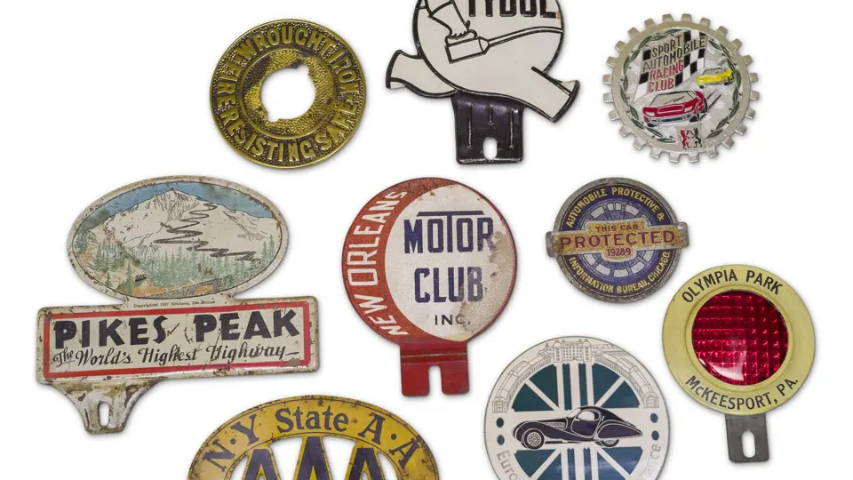 Assortment of License Plate Toppers and Badges | THE MITOSINKA ...