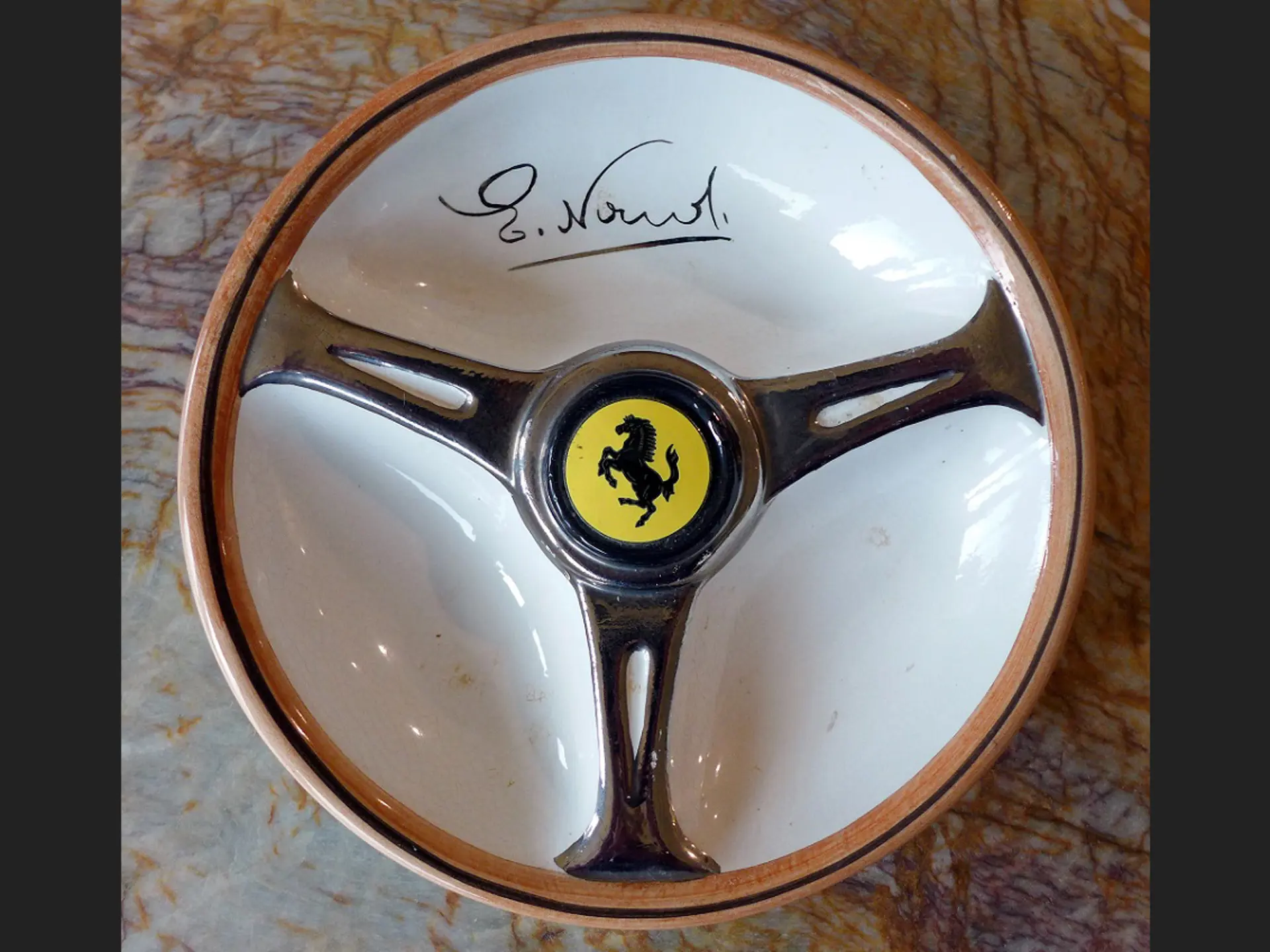 Nardi Ferrari Steering Wheel Ceramic Ashtray | Open Roads, Fall | RM ...