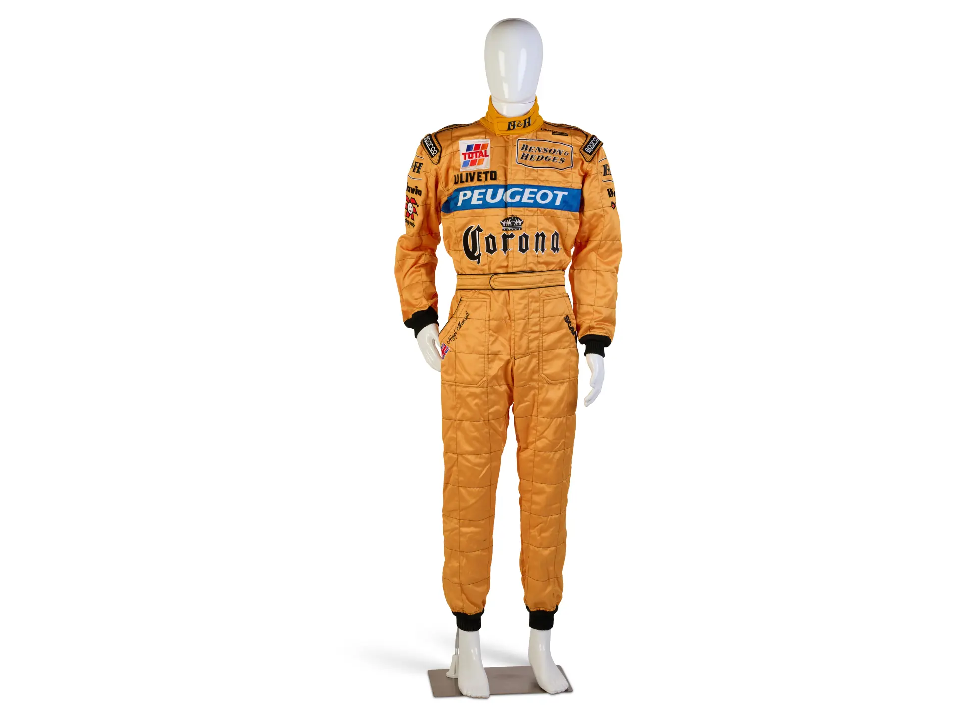 1996 Jordan Peugeot Benson & Hedges Sparco Formula 1 Race Suit | Nigel ...