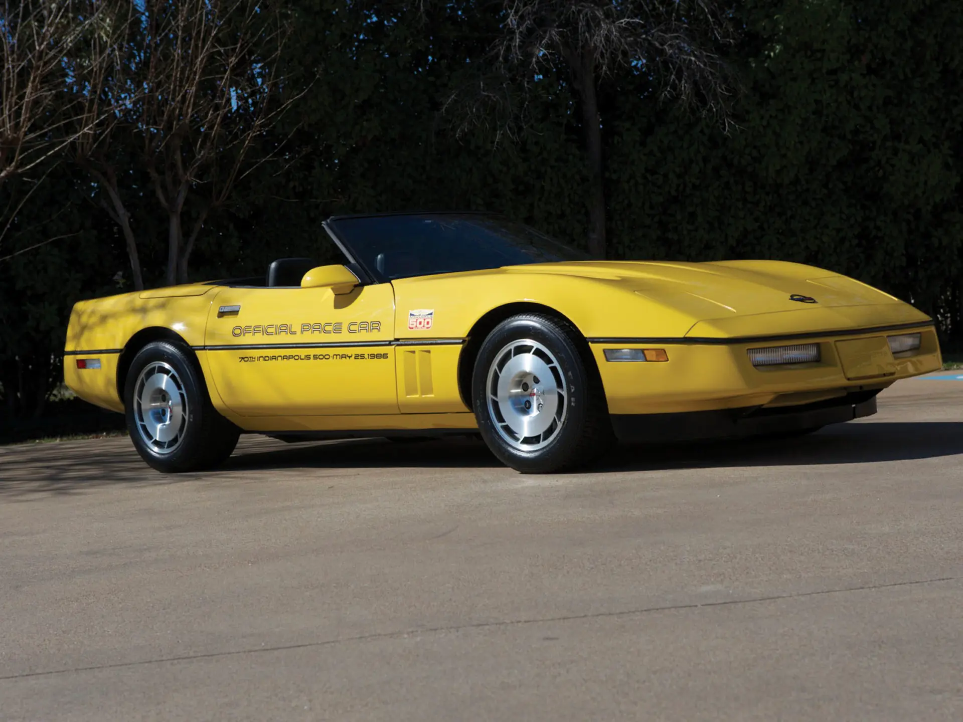 1986 Chevrolet Corvette Indianapolis 500 Pace Car Edition Convertible ...