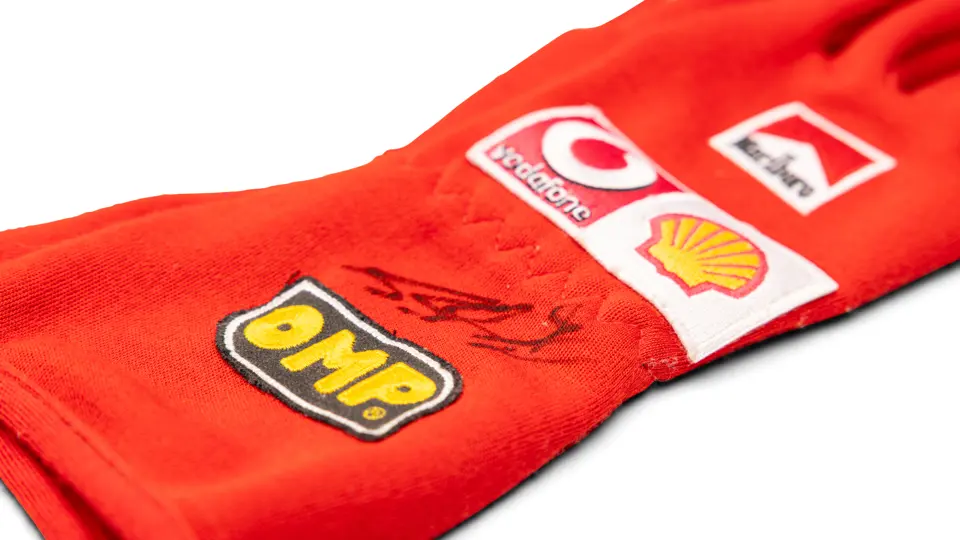 Scuderia Ferrari Formula 1 OMP Signed Racing Gloves | The Schumacher ...