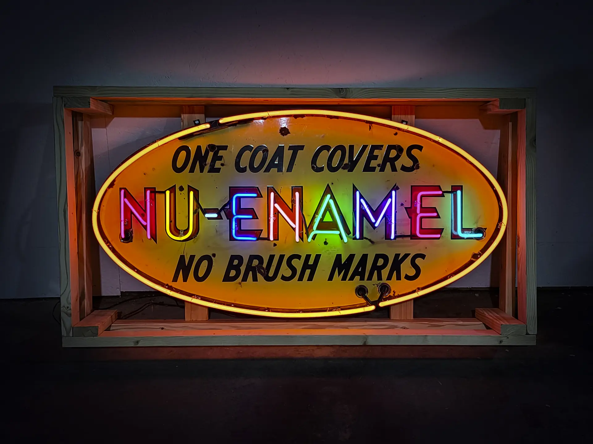Nu-Enamel Neon Porcelain Sign | Handle with Fun | RM Sotheby's