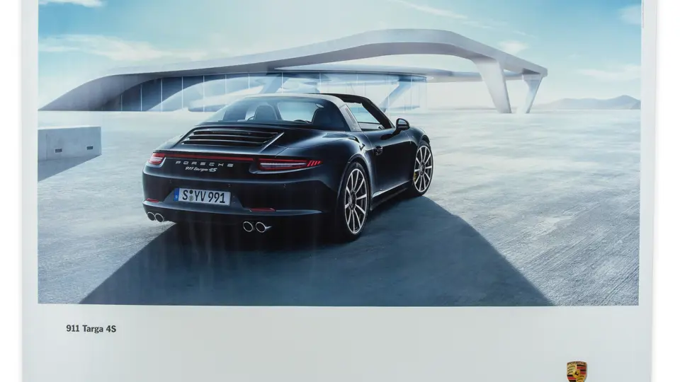 Five Porsche 911 Targa Advertising Posters | The White Collection ...