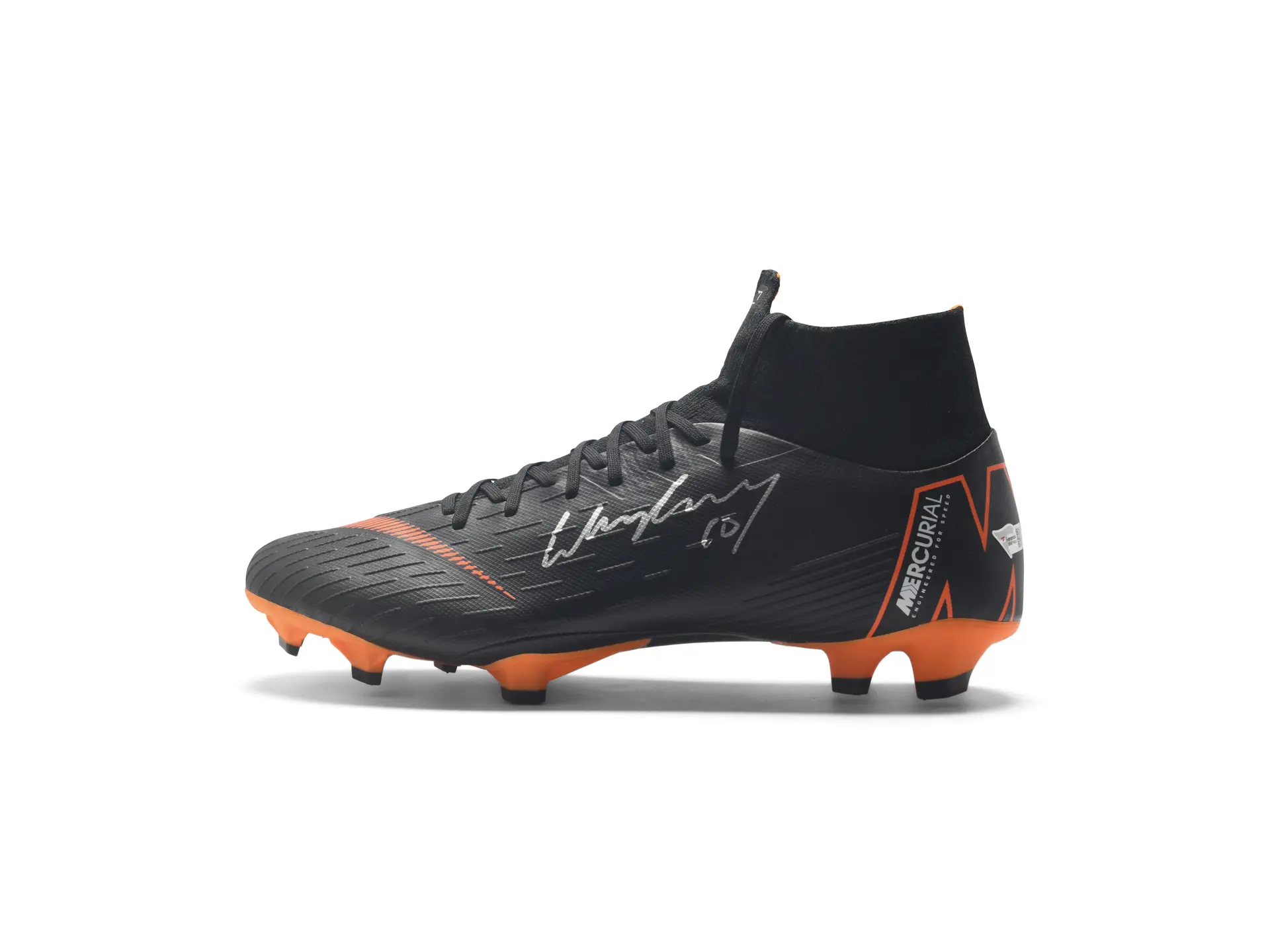 Nike Superfly 6 Pro FG Black / Total Orange Wayne Rooney Signed | Size ...