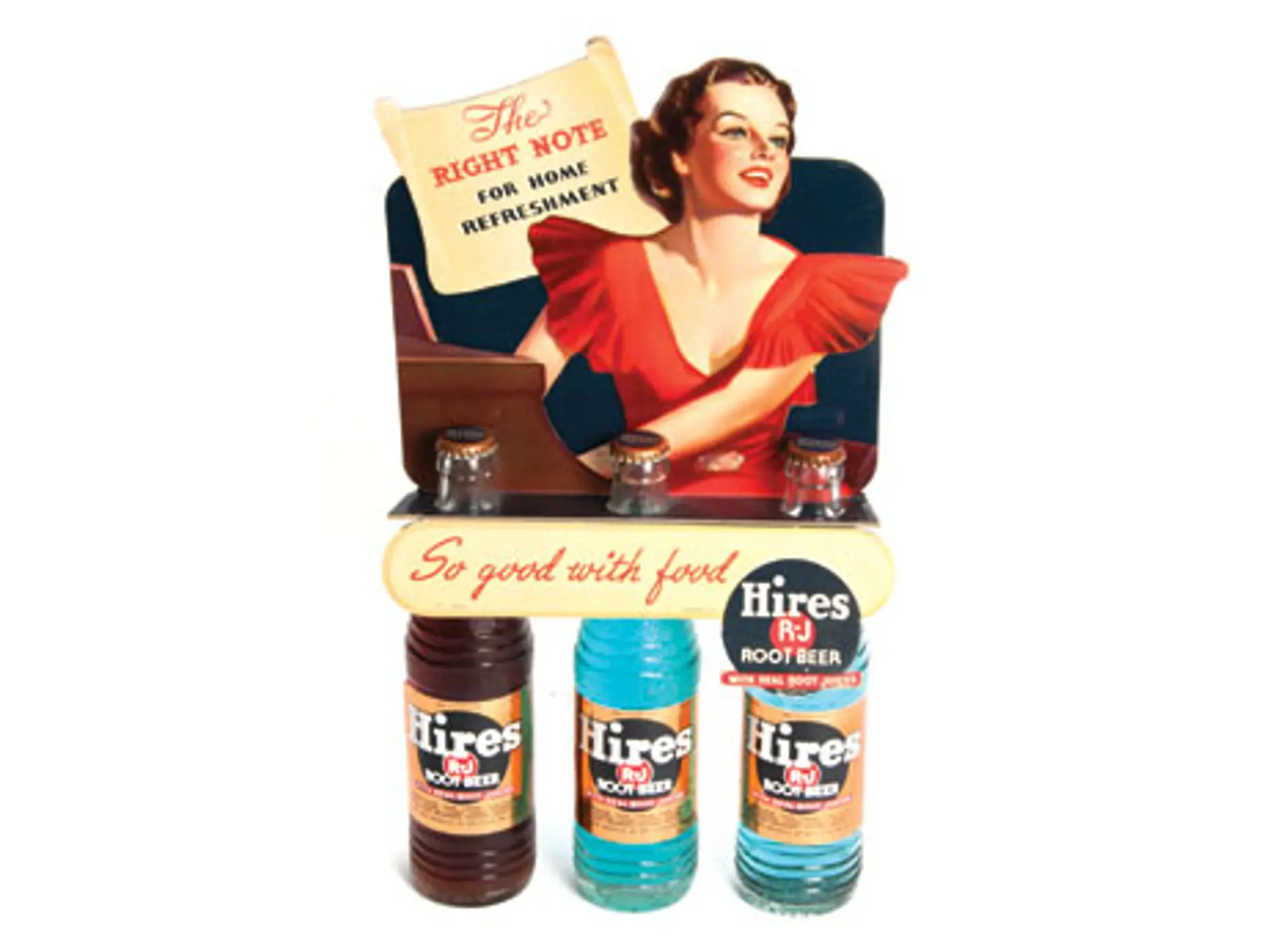 Hires Root Beer Display with 3 Bottles (3" X 17" X 9") | Auburn Fall ...
