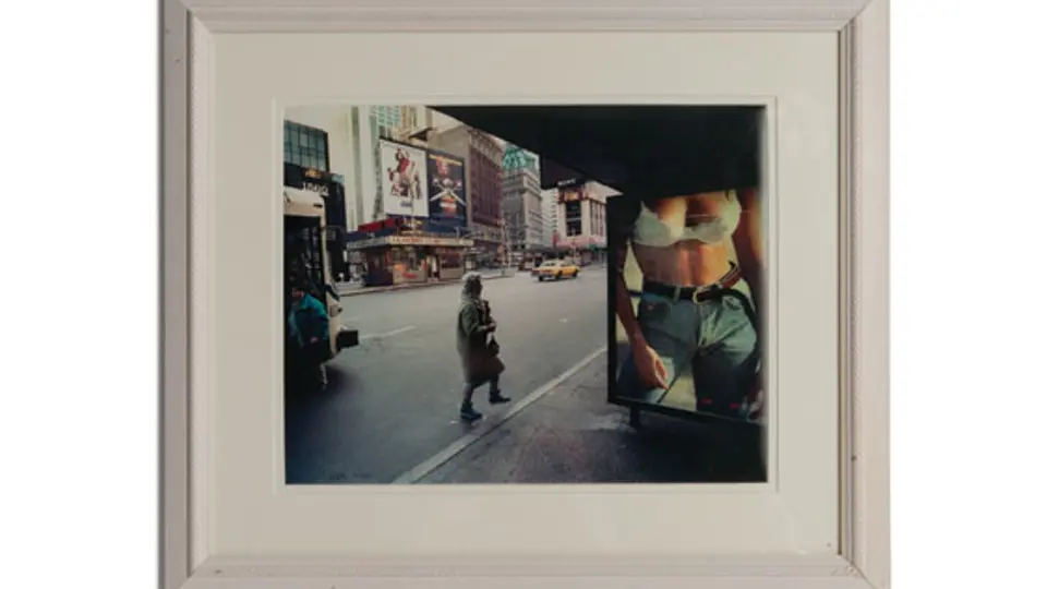 Photograph of an Astonished Elderly Lady Taking in New York City, Racy ...