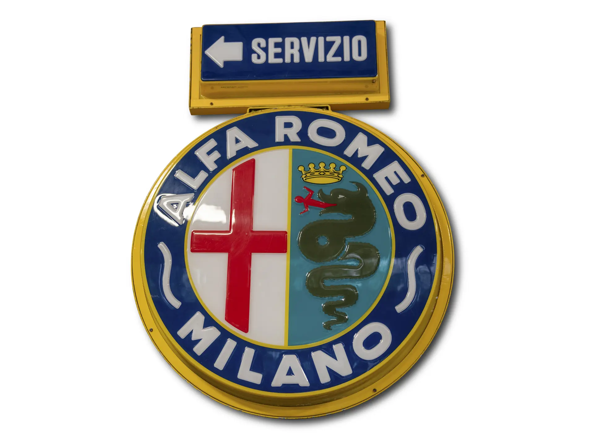 Alfa Romeo and Servizio Illuminated Signs | Gene Ponder Collection | RM ...