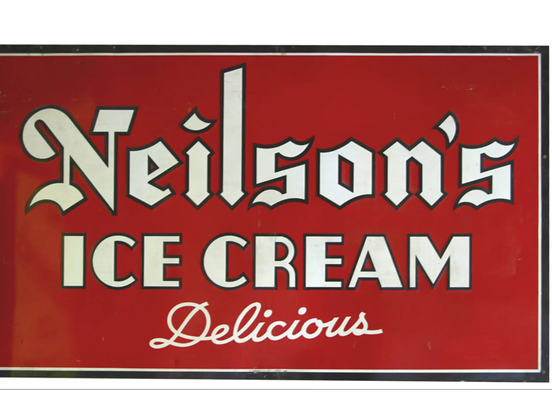 NEILSON'S ICE CREAM SIGN | Private Collection of Tom & Marlene ...