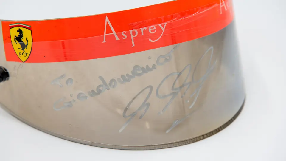1996 Michael Schumacher Scuderia Ferrari Visor | Full Throttle – The ...