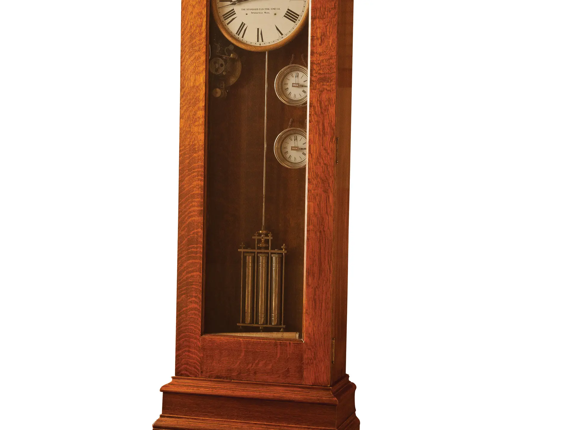 American Standard Electric Bank Master's Oak Hall Clock | The Milhous ...