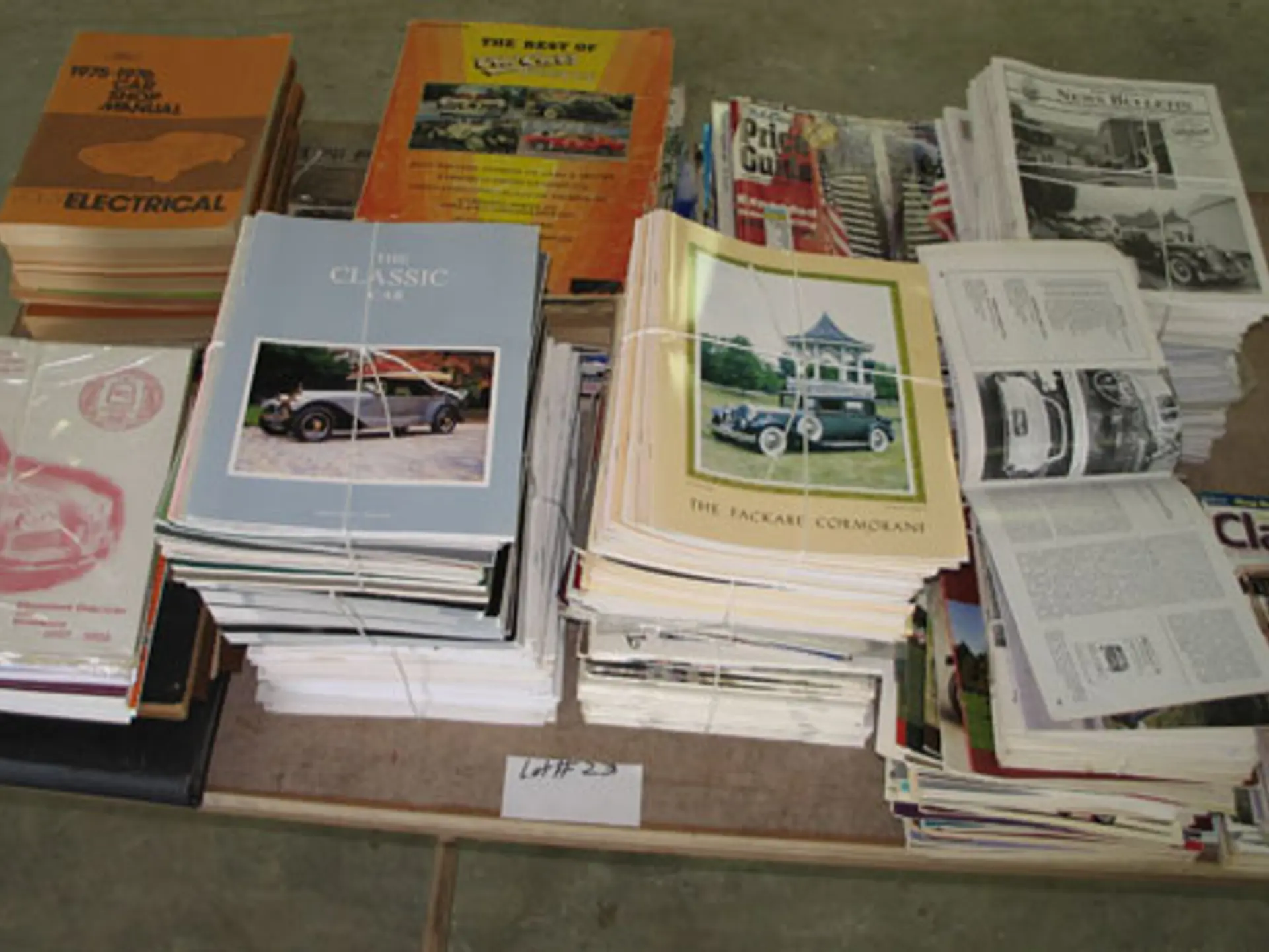 Automotive Magazines on table | The Pate Collection | RM Sotheby's