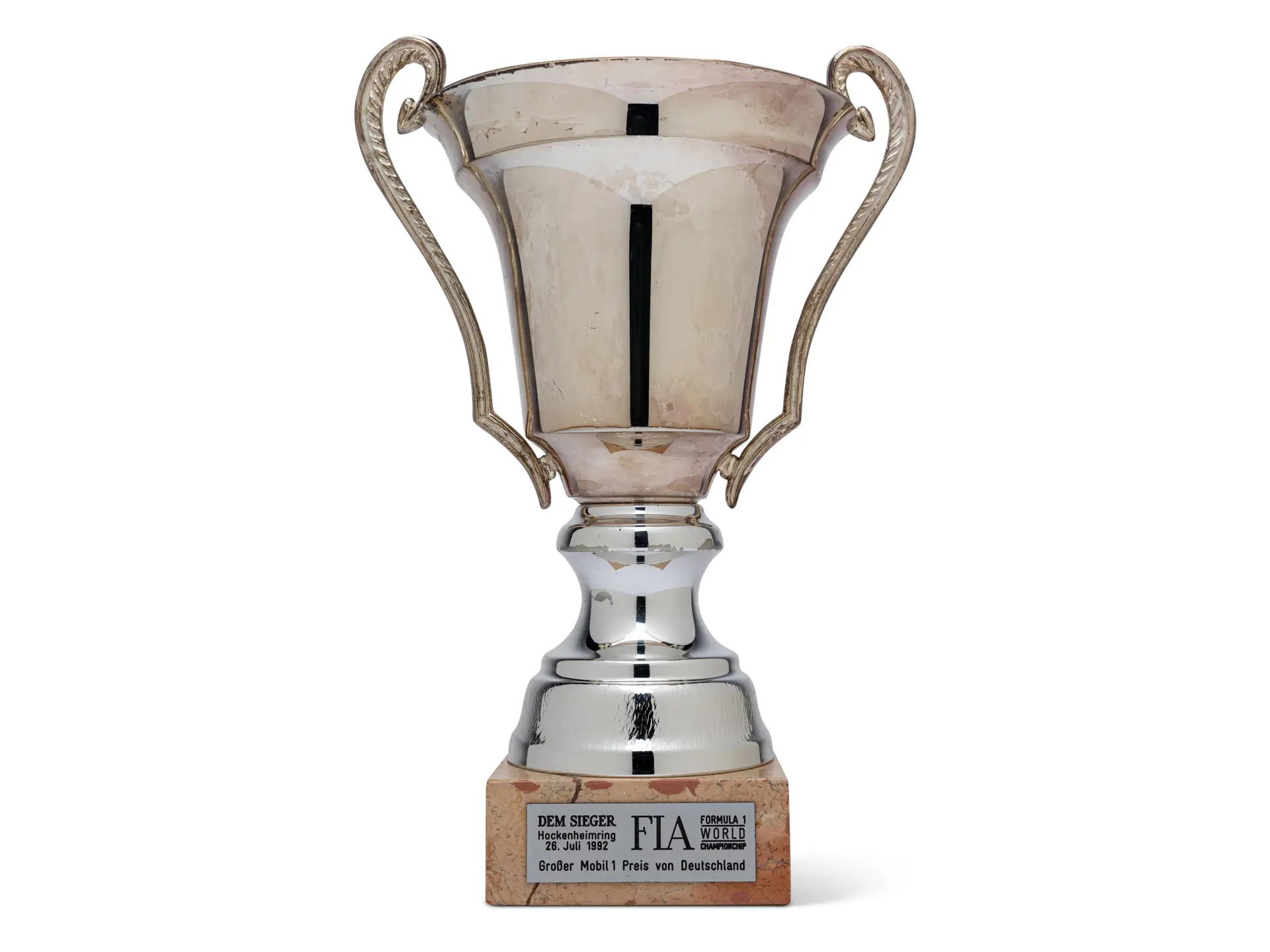 1992 Germany Grand Prix 1st-Place Trophy | Nigel Mansell’s Legacy ...