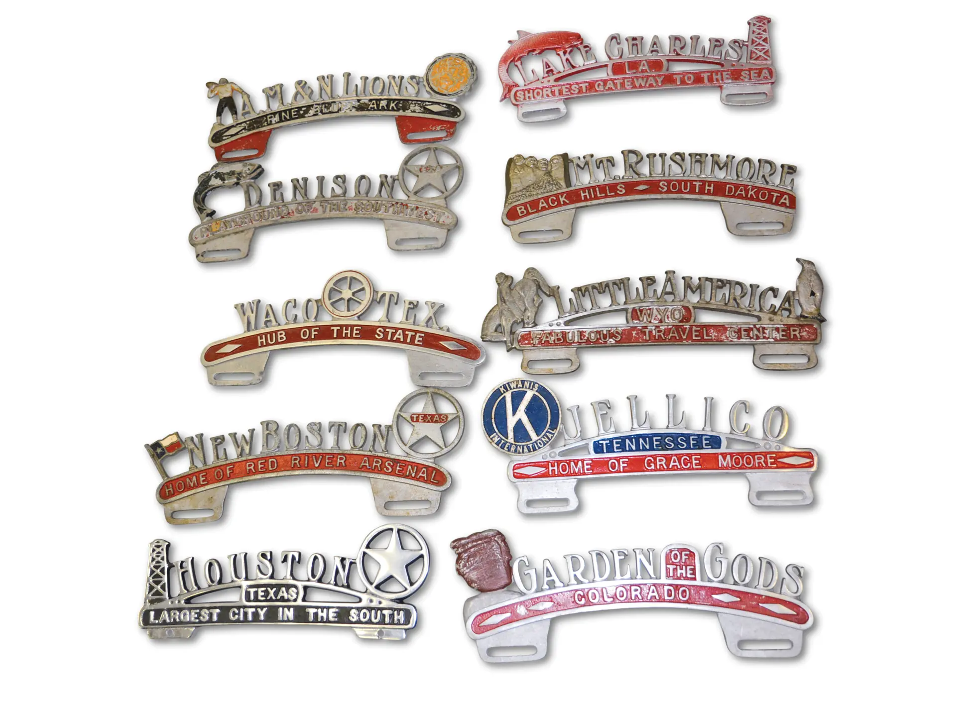 Ten Cast Aluminum License Plate Attachments | Auburn Fall 2019 | RM ...