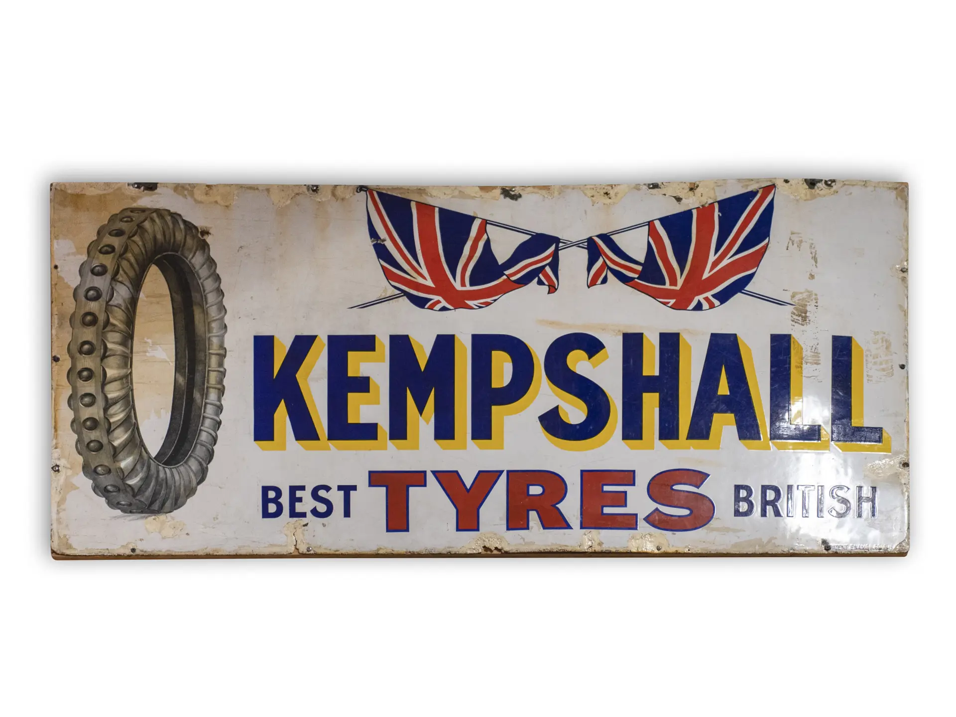 Kempshall Tyres Porcelain Sign | Gene Ponder Collection | RM Sotheby's