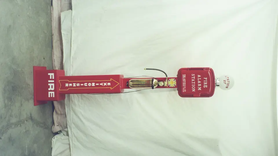 1940's Fire alarm station with stand and extinguisher. | The Florida ...