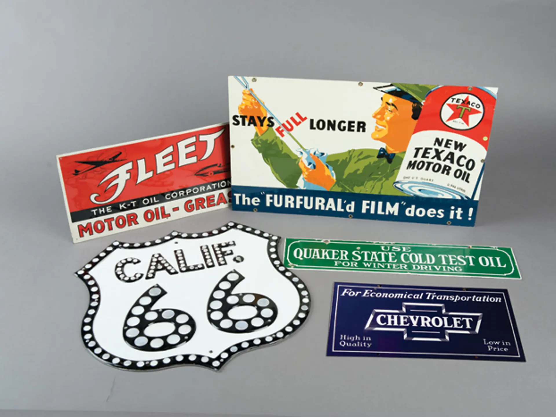 Assorted Vintage-Style Signs | Joe's Garage - The MacPherson Collection ...