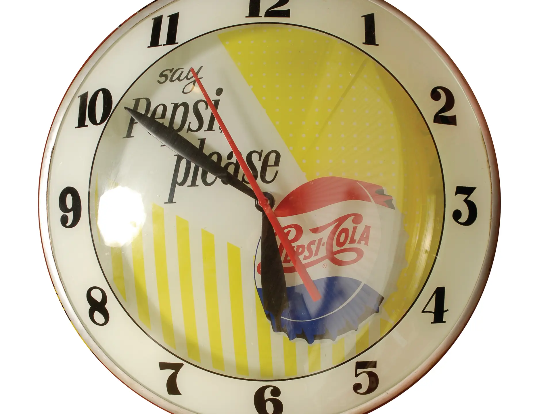 Illuminated Pepsi-Cola Clock: Say "Pepsi, please" | The Dingman Ford ...