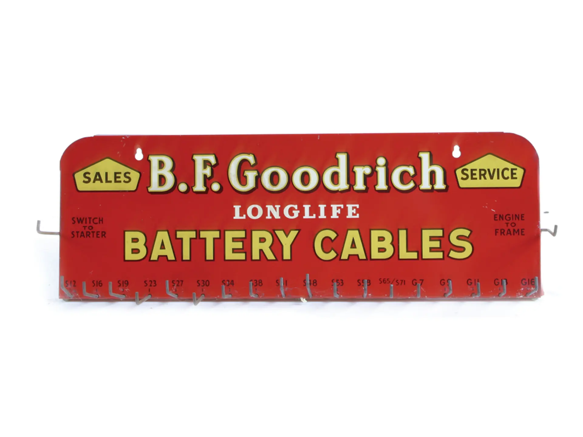 B.F. GOODRICH BATTERY CABLE RACK | Private Collection of Tom & Marlene Stackhouse | RM Sotheby's