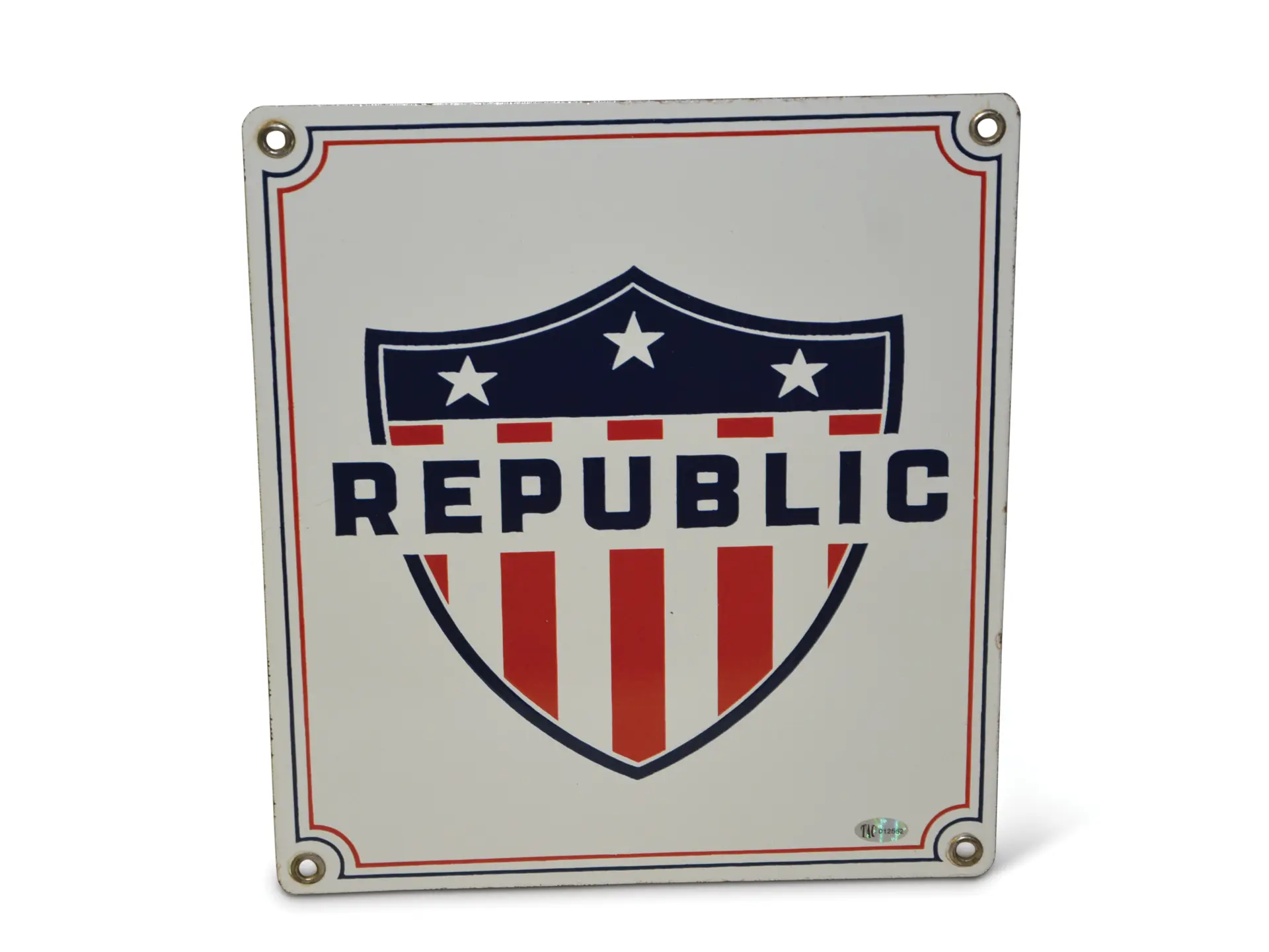 Republic 'Gas' with Shield Logo Porcelain Sign | Auburn Fall 2019 | RM ...