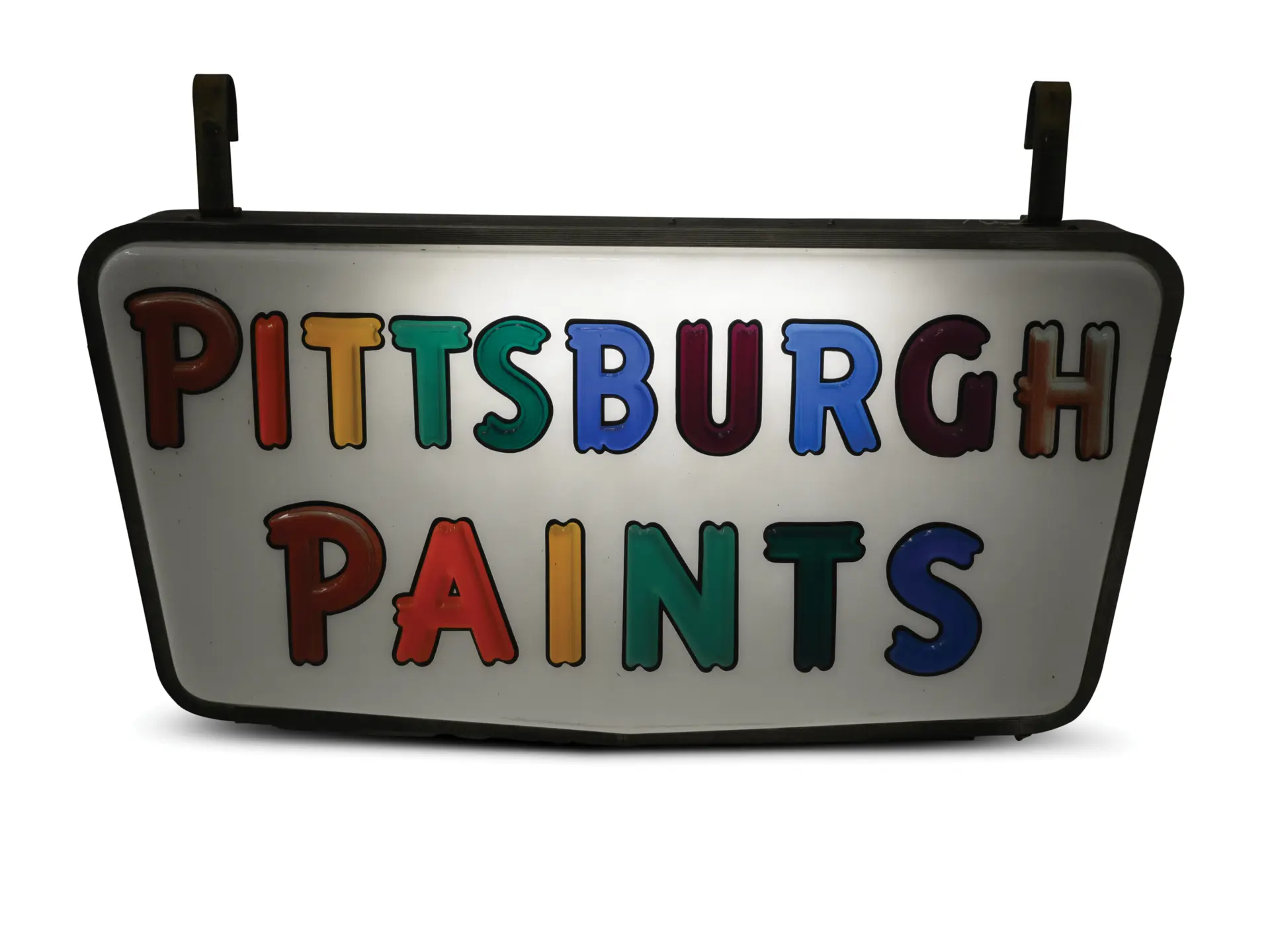 Pittsburg Paints Embossed Lighted Plastic Sign | Auburn Fall 2019 | RM ...