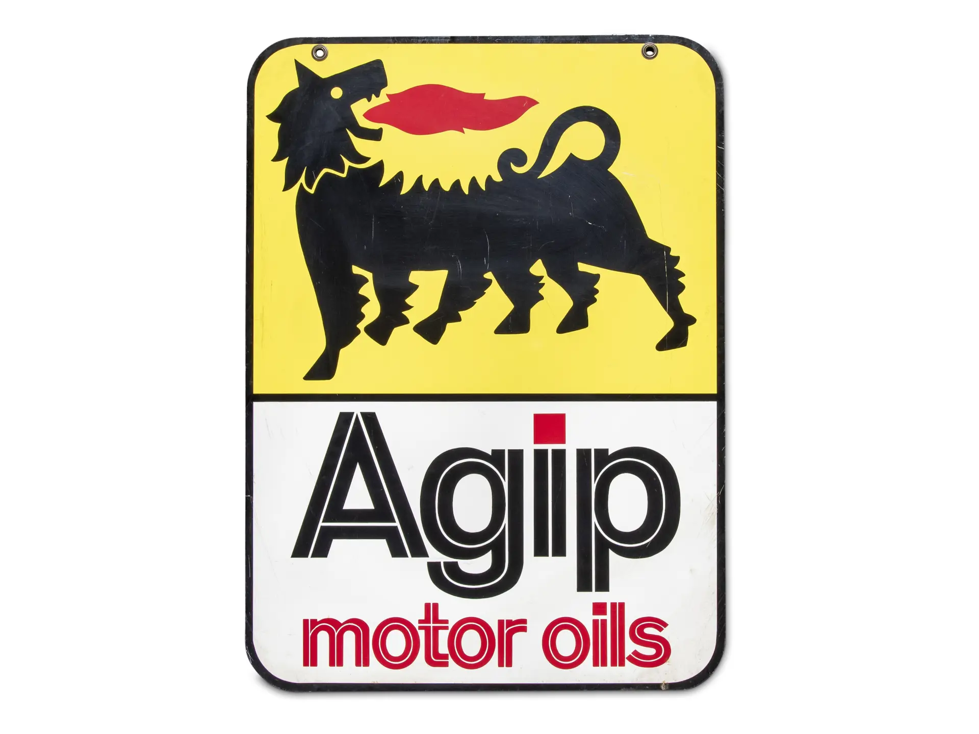 Agip Motor Oils Double-Sided Hanging Sign | The Cohen Collection | RM Sotheby's