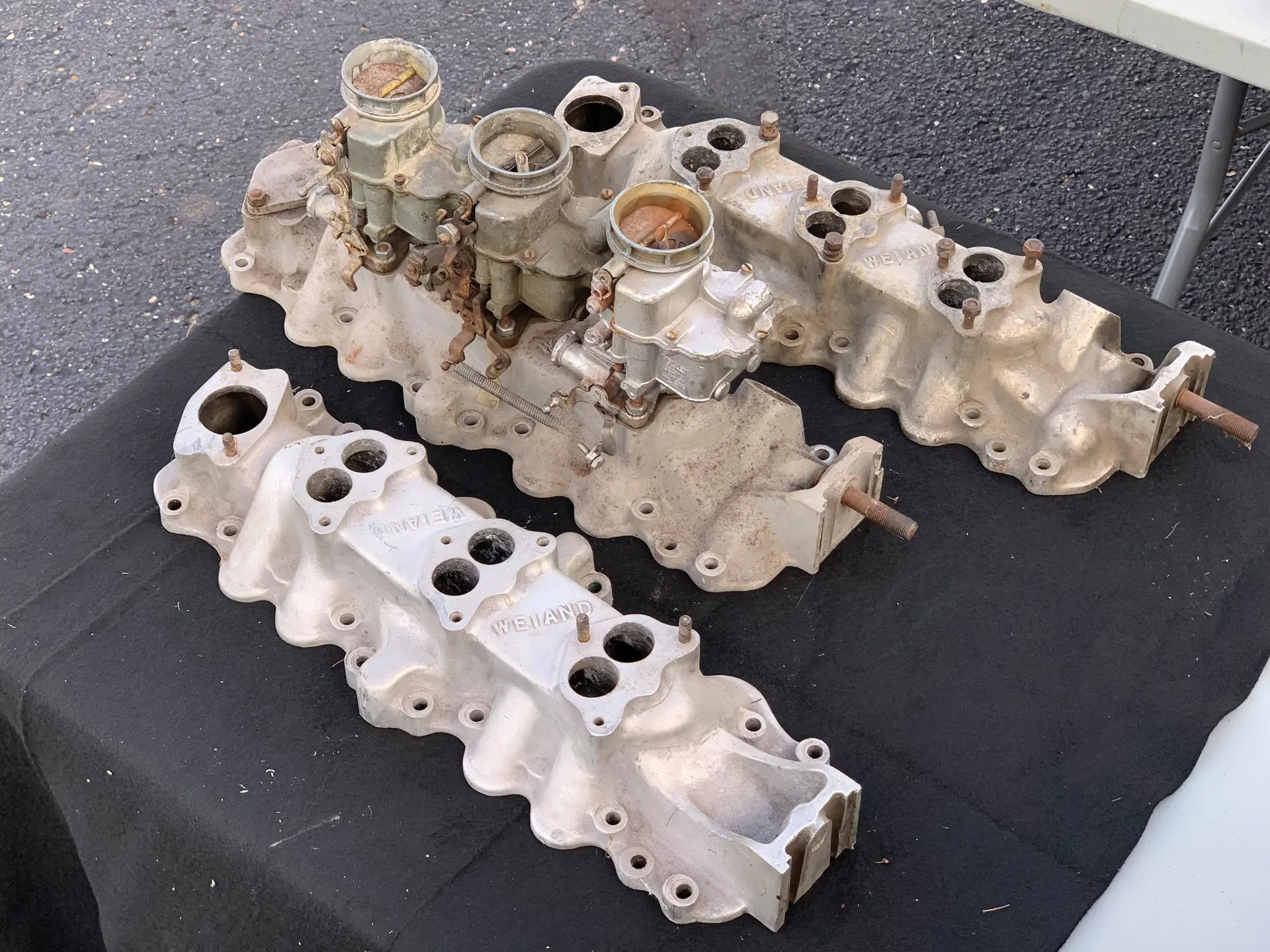Set of Weiand 3-carb Intake Manifolds | Auburn Fall 2019 | RM Sotheby's