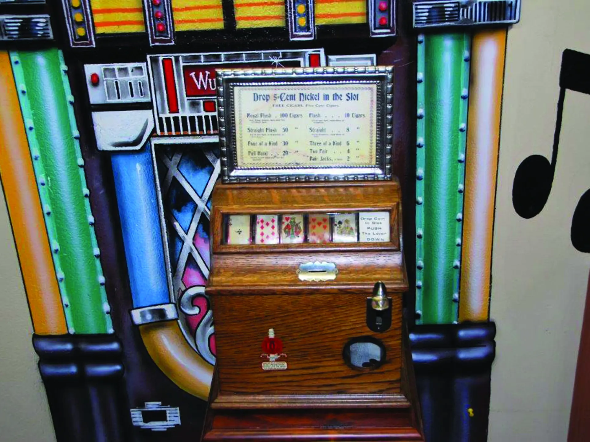 A, rare, antique, small-scale cigar dispensing slot machine. | Fort ...