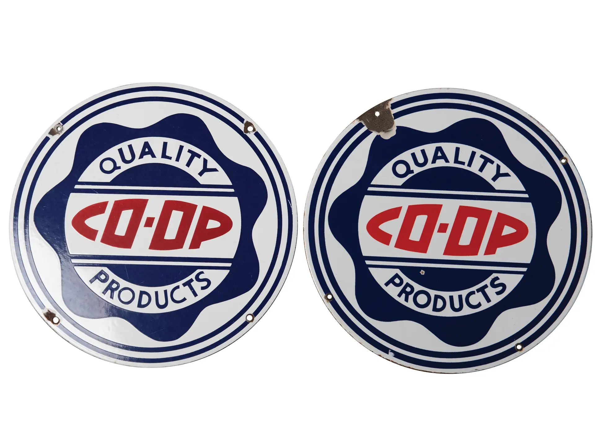 Co-Op Quality Products Porcelain Pump Plates | The Dingman Collection ...