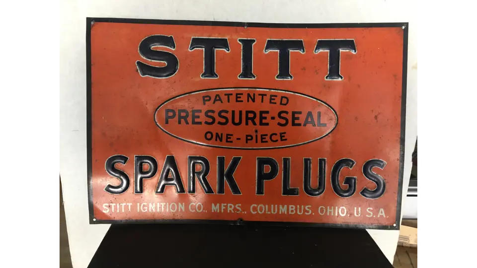 Stitt Pressure Seal Spark Plugs Tin Sign | Auburn Spring 2018 | RM ...
