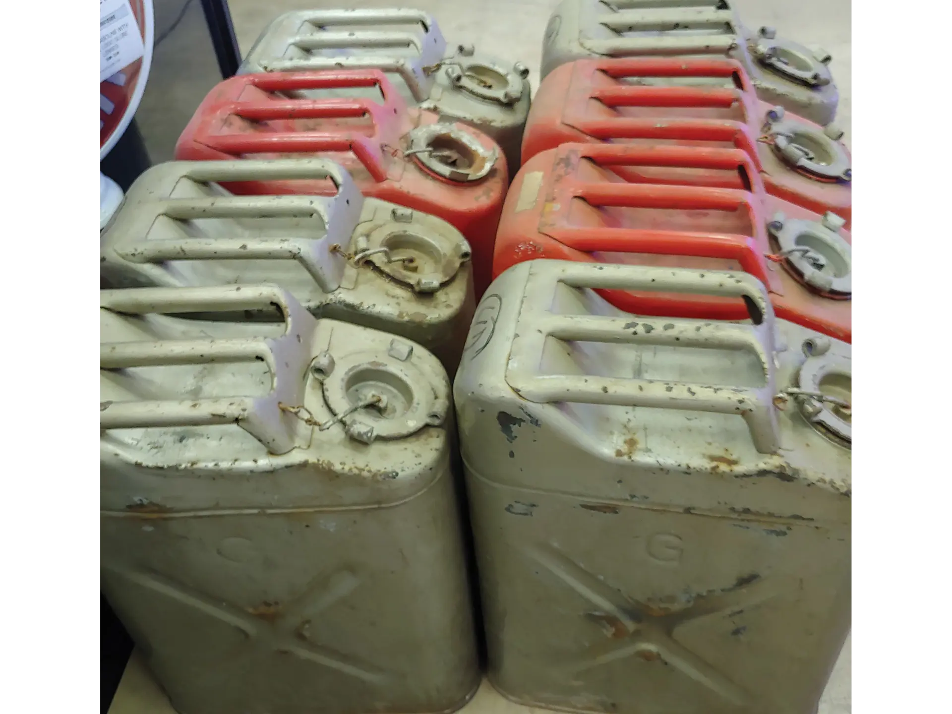 Eight Jerry Cans (Five-Gallon Army Gas Cans) | Auburn Spring 2019 | RM ...