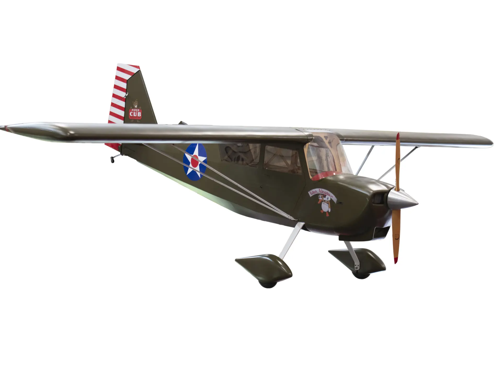 USAAF Piper J-3 Cub "War Weary Goose" Model Airplane | Gene Ponder ...
