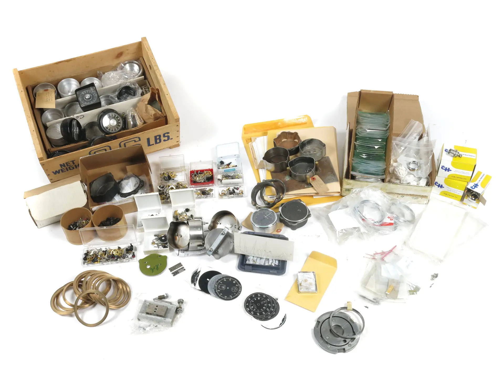 (9) Boxes and (1) Cabinet Reproduction Instrument Parts | Auburn Fall ...