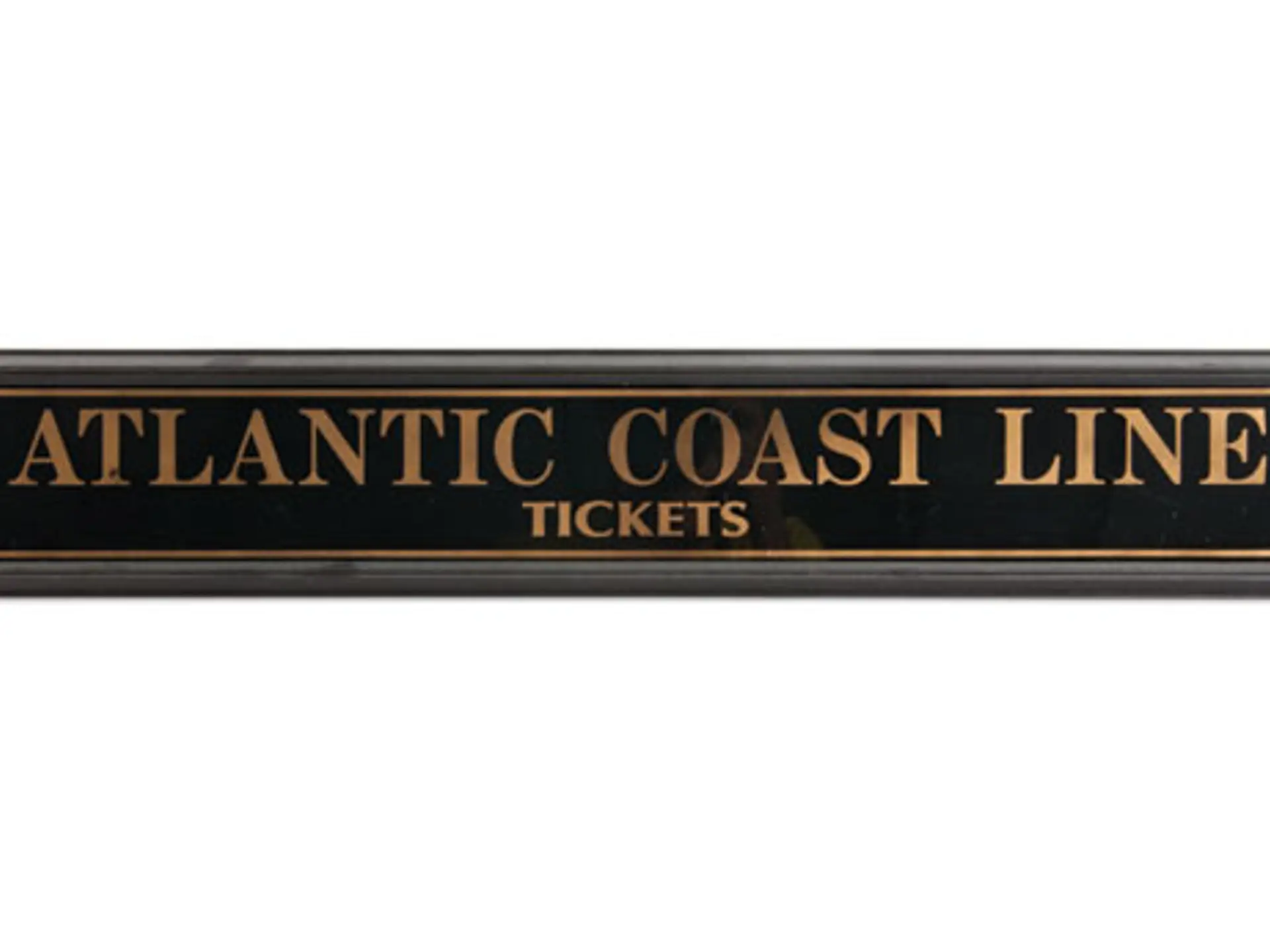 Atlantic Coast Line Railroad Ticket Sign (35" X 5") | Auburn Fall 2013 ...
