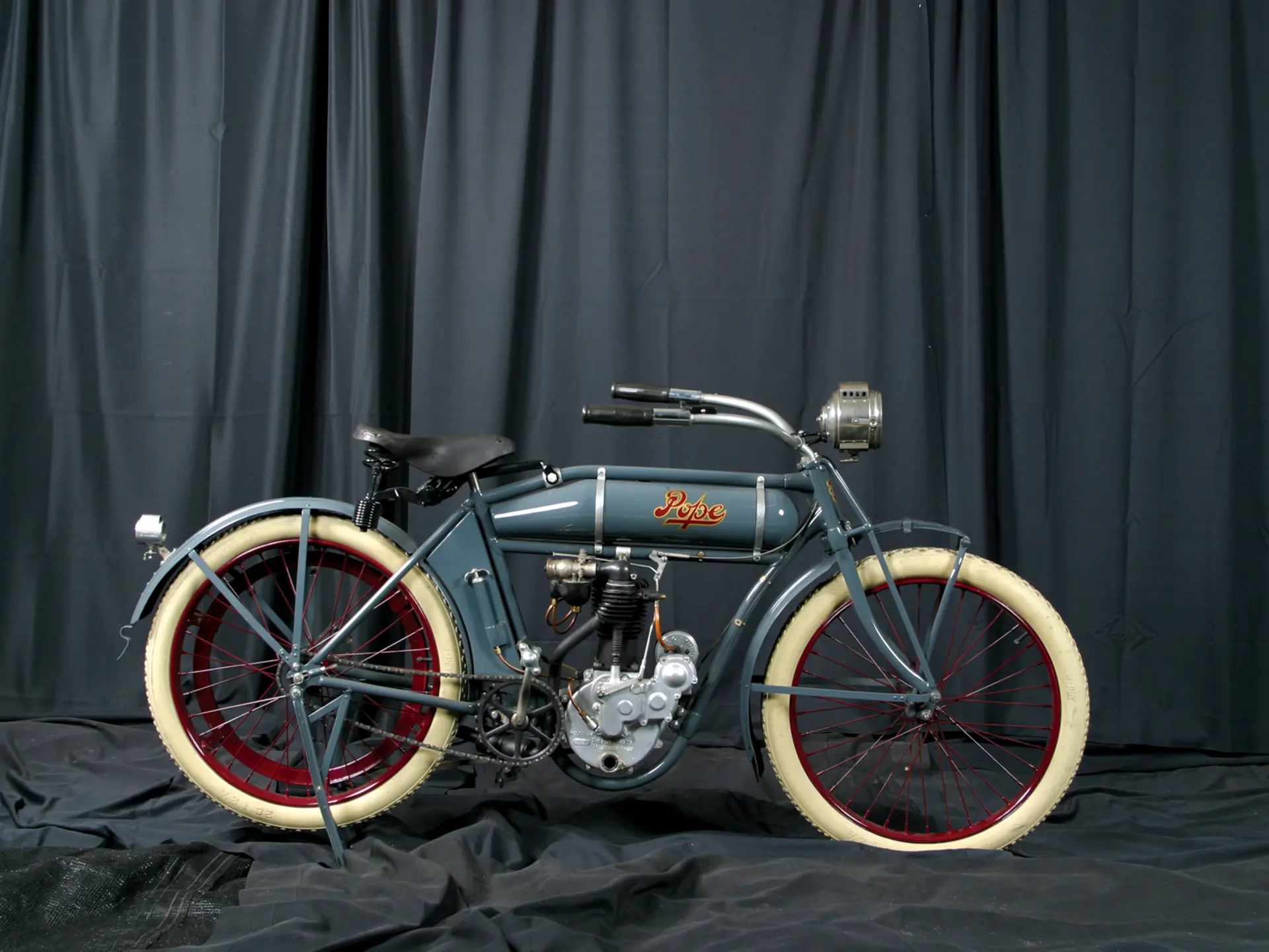 1910 Pope Model H2 Motorcycle | JEM Museum Collection | RM Sotheby's