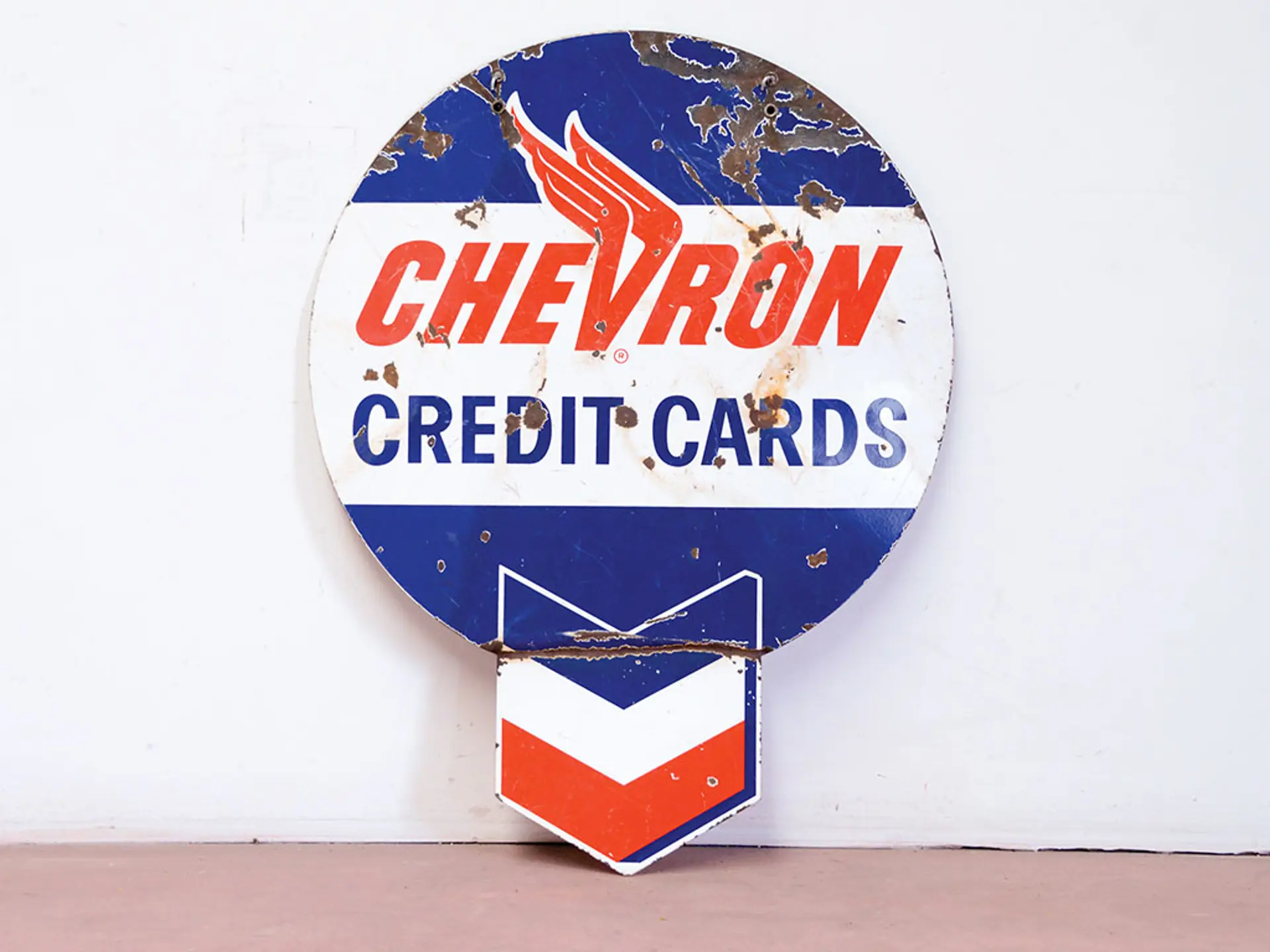 Chevron Credit Cards Double-Sided Sign | Duemila Ruote | RM Sotheby's