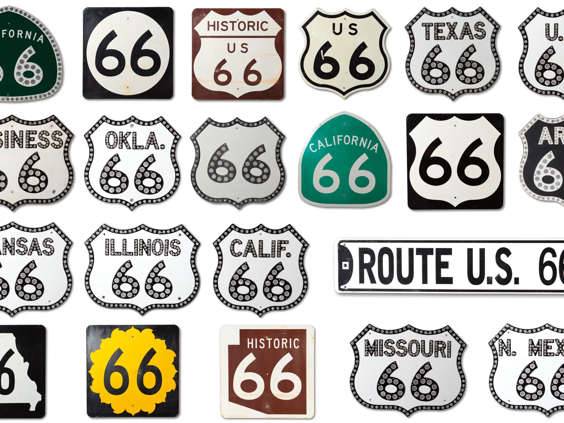 Route 66 Sign Collection | The Dingman Collection 2012 | RM Sotheby's