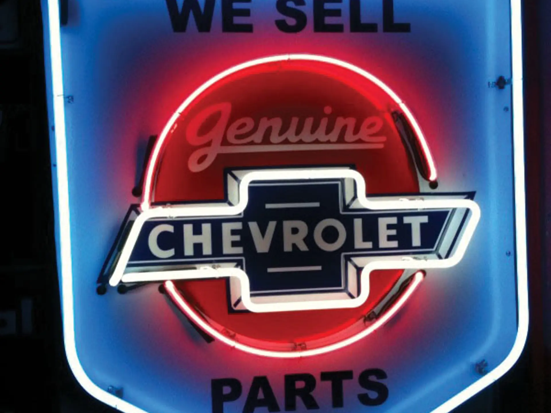 Chevrolet Genuine Parts Neon Sign | Auburn Spring 2013 | RM Sotheby's
