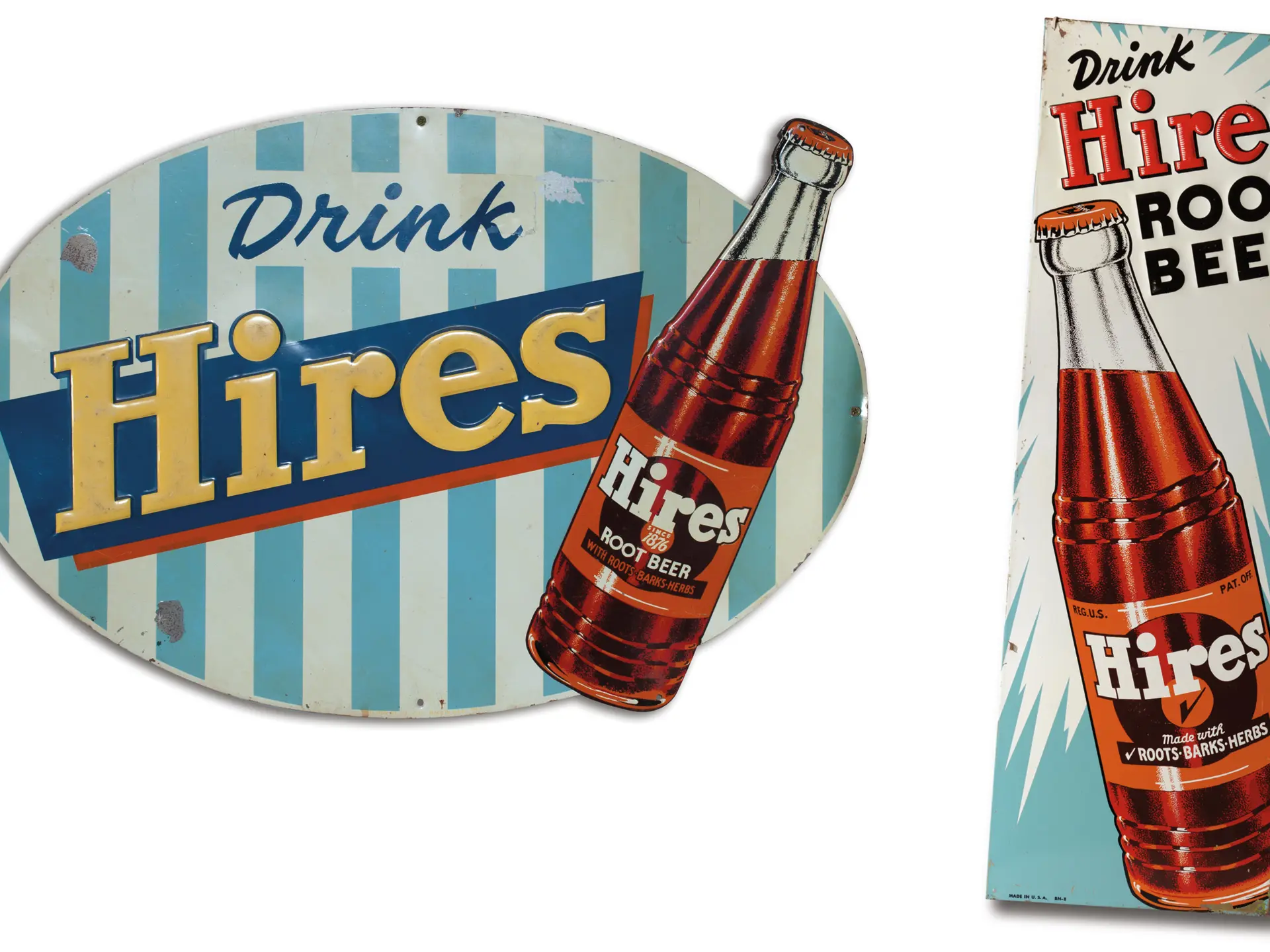 Two Hires Root Beer Signs | The Dingman Collection 2012 | RM Sotheby's