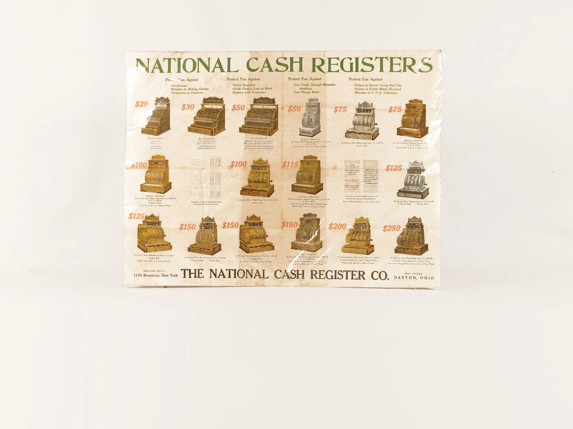 National Cash Register Advertising Paper Poster | Auburn Memorabilia ...