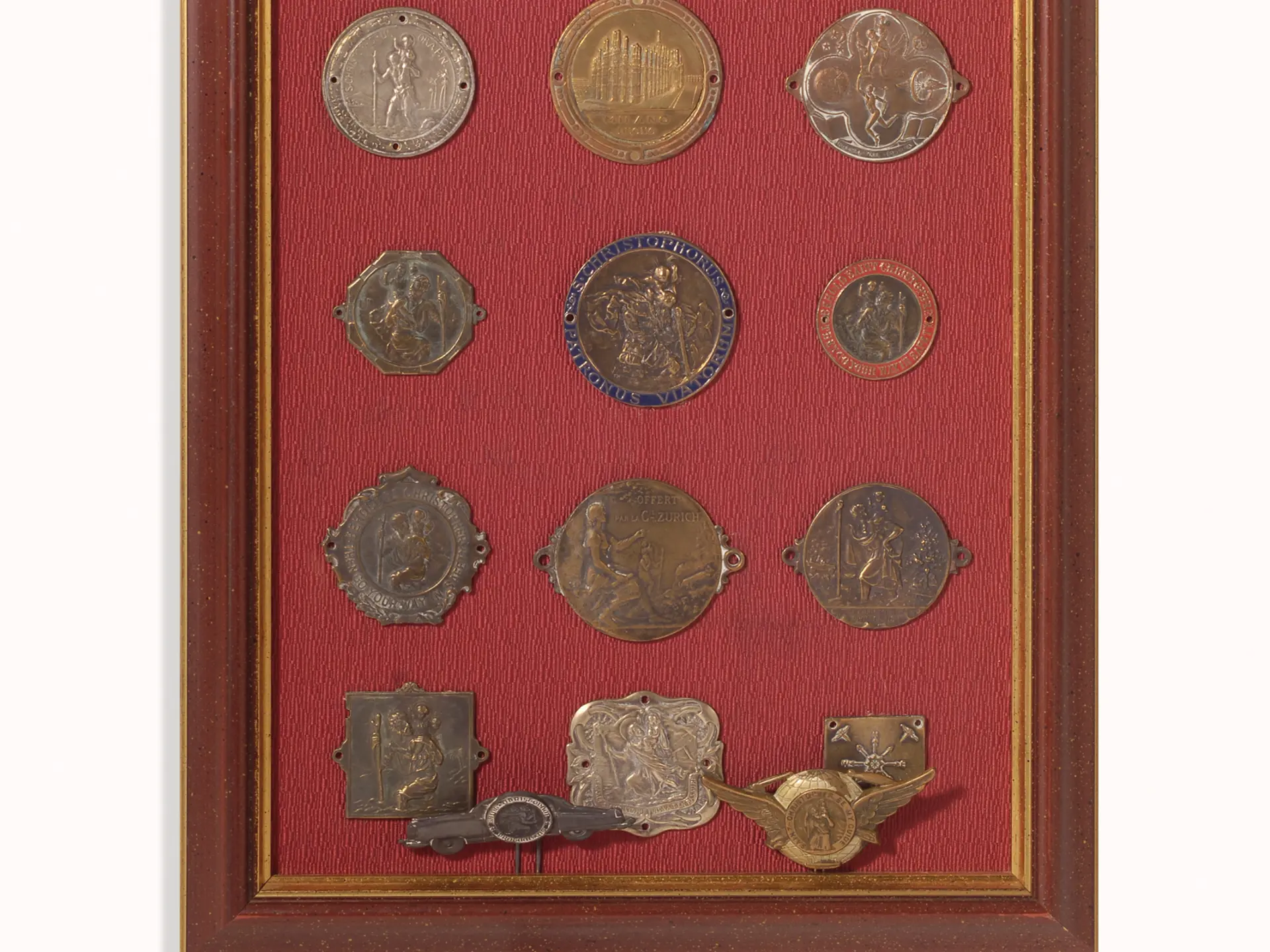 FRAMED COLLECTION OF RELIGIOUS MEDALLIONS | The Ponder Collection | RM ...