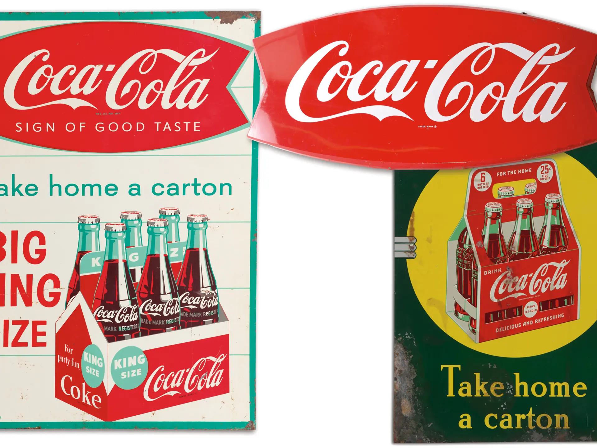 Three Coca-Cola Signs | The Dingman Collection 2012 | RM Sotheby's