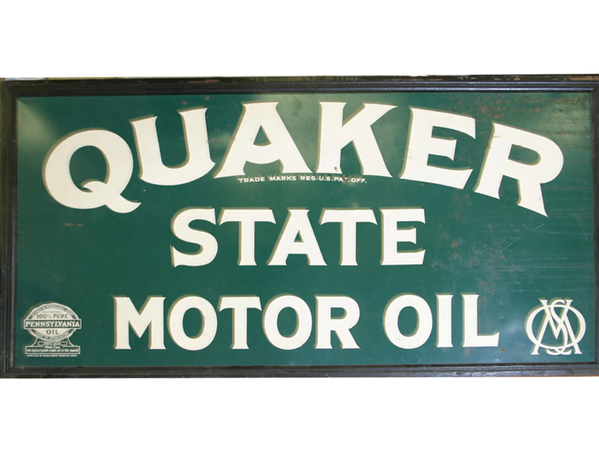 QUAKER STATE SIGN | Private Collection of Tom & Marlene Stackhouse | RM ...